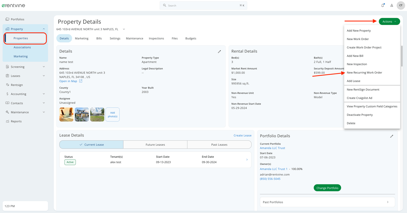 How To Create a Recurring Work Order